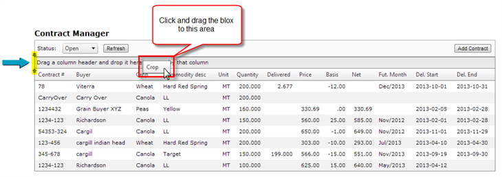 Group Sort Filter And Customize Contracts Agri Data Solution
